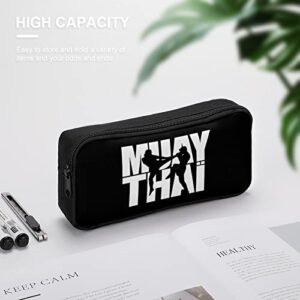 Muay Thai Pencil Case Makeup Bag Big Capacity Pouch Organizer for Office College