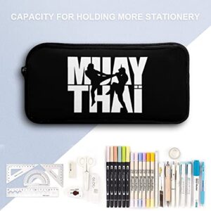 Muay Thai Pencil Case Makeup Bag Big Capacity Pouch Organizer for Office College