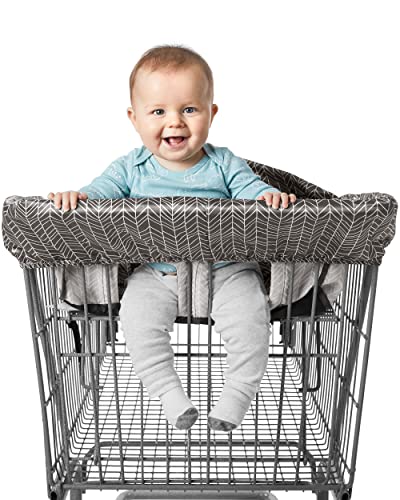 Skip Hop Shopping Cart Cover, Take Cover, Grey Feather