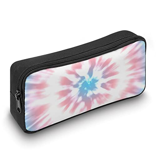 Transgender Color Tie Dye Pencil Case Makeup Bag Big Capacity Pouch Organizer for Office College