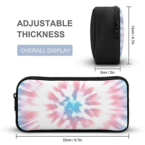 Transgender Color Tie Dye Pencil Case Makeup Bag Big Capacity Pouch Organizer for Office College