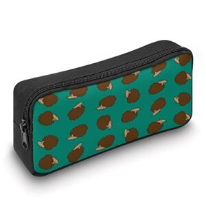 Hedgehog Pattern Pencil Case Makeup Bag Big Capacity Pouch Organizer for Office College