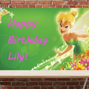 Next Day Shipping 3x5 feet Tinkerbell Vinyl Banner