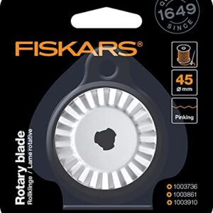 Fiskars Rotary Blade Ø 45 mm Pinking, Roll Blade Zigzag, 1003735