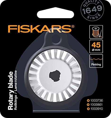 Fiskars Rotary Blade Ø 45 mm Pinking, Roll Blade Zigzag, 1003735