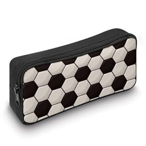 Football Soccer Design Pencil Case Makeup Bag Big Capacity Pouch Organizer for Office College