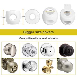 Door Knob Safety Cover for Kids, Child Proof Door Knob Covers, Baby Safety Door knob Handle Cover Lockable Design (4 Pack).