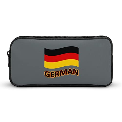 Germany Flag Pencil Case Makeup Bag Big Capacity Pouch Organizer for Office College