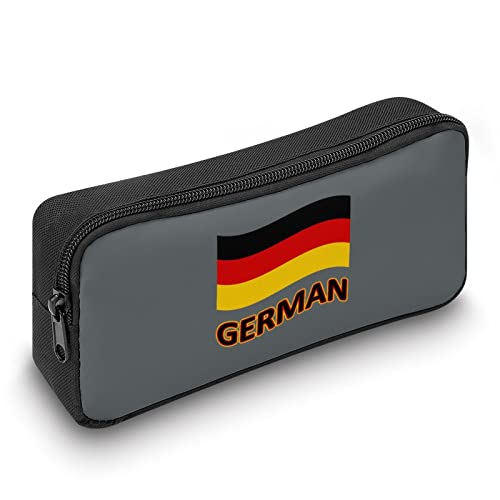 Germany Flag Pencil Case Makeup Bag Big Capacity Pouch Organizer for Office College