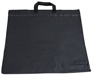 prestige, student black series, soft-sided portfolio, lightweight and water resistant – 18 x 21