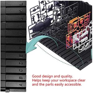 HUBEST Model Pieces Shelves Plastic Rack Organizer for Gundam Hobby Model Making Parts