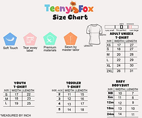 Teeny Fox Big Little Cousin Crew Shirts Biggest Littlest Tee Toddler T-Shirt Baby Bodysuit Set for Family Matching Outfit