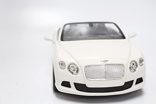 PowerTRC Full Functional GT Speed Bentley Continental Official Licensed by Bentley RC Vehicles Battery Operated 1:12 Scale for Kids (White)