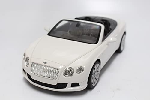 PowerTRC Full Functional GT Speed Bentley Continental Official Licensed by Bentley RC Vehicles Battery Operated 1:12 Scale for Kids (White)