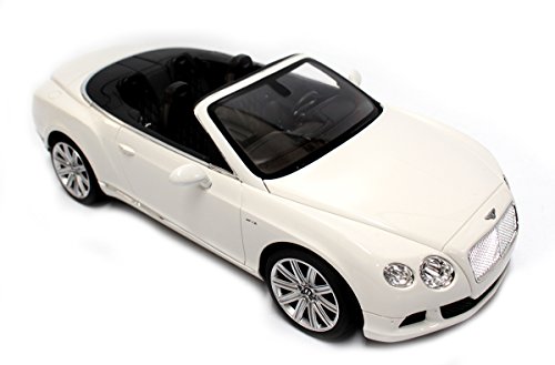 PowerTRC Full Functional GT Speed Bentley Continental Official Licensed by Bentley RC Vehicles Battery Operated 1:12 Scale for Kids (White)