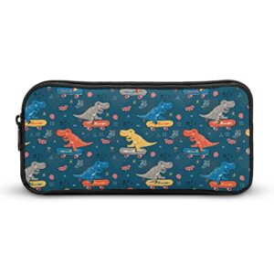 doodle dinosaur skater pencil case makeup bag big capacity pouch organizer for office college