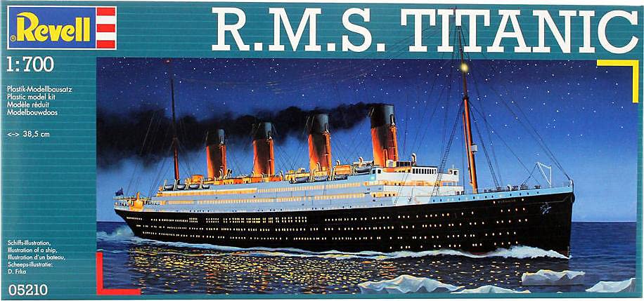 Revell of Germany 05210 RMS Titanic Plastic Model Kit, Brown