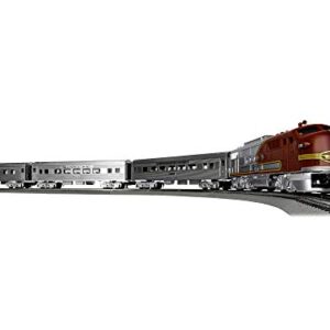 Lionel Santa Fe Super Chief LionChief Set with Bluetooth Capability, Electric O Gauge Model Train Set with Remote