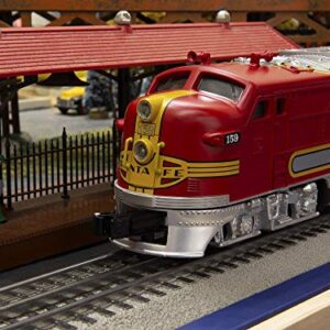 Lionel Santa Fe Super Chief LionChief Set with Bluetooth Capability, Electric O Gauge Model Train Set with Remote