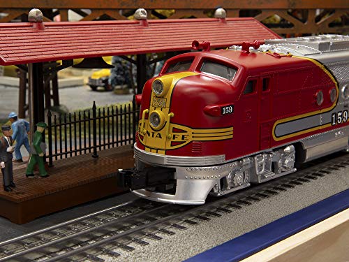 Lionel Santa Fe Super Chief LionChief Set with Bluetooth Capability, Electric O Gauge Model Train Set with Remote