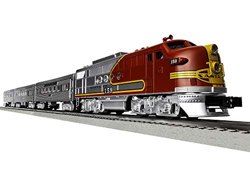 Lionel Santa Fe Super Chief LionChief Set with Bluetooth Capability, Electric O Gauge Model Train Set with Remote