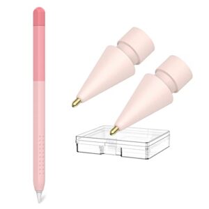 apple pencil 2nd generation case + 2 pack apple pencil tips