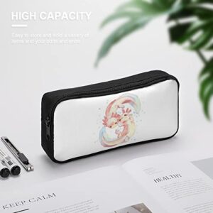 Adorable Axolotl Pencil Case Makeup Bag Big Capacity Pouch Organizer for Office College