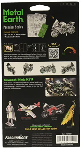 Metal Earth Premium Series Kawasaki Ninja Motorcycle 3D Metal Model Kit Fascinations