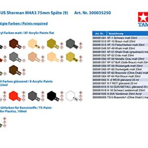 Tamiya Models M4A3 Sherman Model Kit