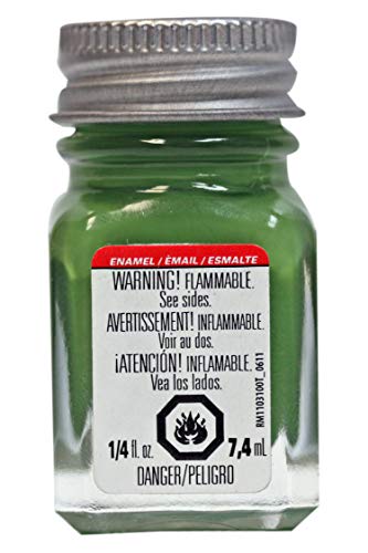 Testor'S 1164tt 1/4 Oz Green Flat Enamel Hobby Paint