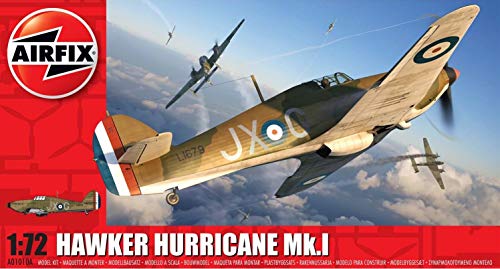 Airfix Hawker Hurricane MK I 1:72 WWII Military Aviation Plastic Model Kit A01010A