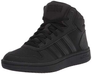 adidas unisex-baby hoops mid 2.0 i sneaker, black, 10 m us