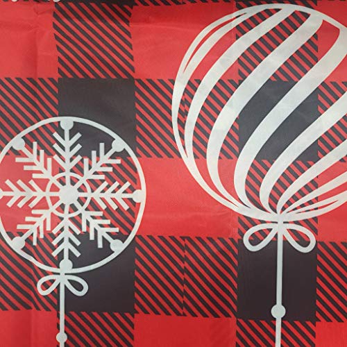 DSDecor Merry Christmas Banner Large Xmas Porch Sign Banners Poster Indoor Outdoor Holiday Party Hanging Decorations (Style 1, 10ft x 20inch)