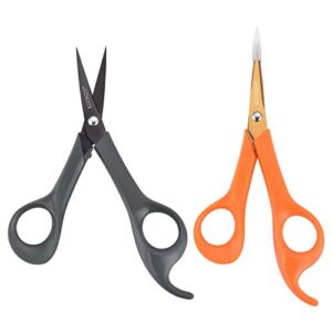 KUONIIY Micro-Tip Scissors, Pointed Sharp Titanium Blades, 4-Pack(6 Inch)