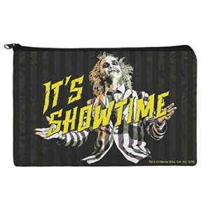 beetlejuice it’s showtime pencil pen organizer zipper pouch case