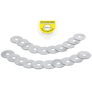 autotoolhome 20 pack 18mm rotary cutter blades cutting fabric paper quilting sewing patchwork tool