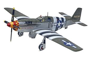 revell 85-5535 p-51b mustang model airplane fighter jet kit 1:48 scale 61-piece skill level 4 plastic model plane building kit, green