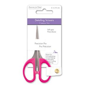 Scrappin' Gear Forever in Time ST176 Precision-Pro Detailing Scissor, 4in, Soft-Grip