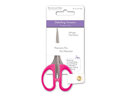 Scrappin' Gear Forever in Time ST176 Precision-Pro Detailing Scissor, 4in, Soft-Grip