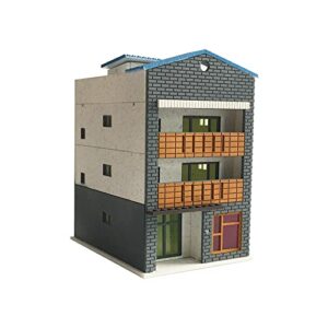 outland models scenery 3-story modern city house grey & white 1:160 n scale