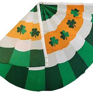 St Patricks Day Bunting Flag 3x5 ft Irish Ireland Green Shamrock Pats Decoration