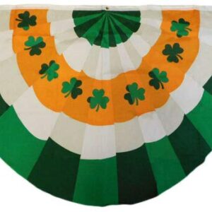 St Patricks Day Bunting Flag 3x5 ft Irish Ireland Green Shamrock Pats Decoration