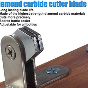 Glass Bottle Cutter (Deluxe) Kit, Upcycle EZ-Cut: Beer & Wine Bottle Cutting + Edge Sanding Paper & Heat Tool