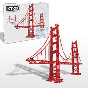 k’nex architecture: golden gate bridge – build it big – collectible building set for adults & kids 9+ – new – 1,536 pieces – over 3 feet long – (amazon exclusive)