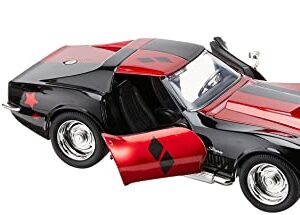 Jada 1:24 Diecast 1969 Chevy Corvette Stingray with Harley Quinn Figure