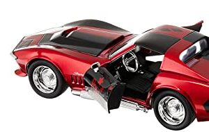 Jada 1:24 Diecast 1969 Chevy Corvette Stingray with Harley Quinn Figure