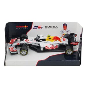 Bburago Red Bull F1 RB16B #11 2021 Sergio Perez 1/43 Diecast Model Car Turkey White 38055