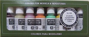 vallejo transparent paint set, 17ml