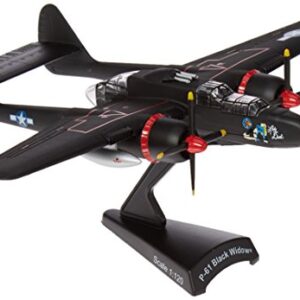 Daron Worldwide Trading Postage Stamp P-61 Black Widow Lady in The Dark 1/120 Airplane Model