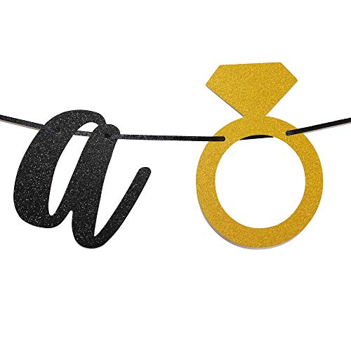 He Put A Ring On It Banner, Bridal Shower/Bachelorette/Wedding Engagement Party Sign Supplies Decorations